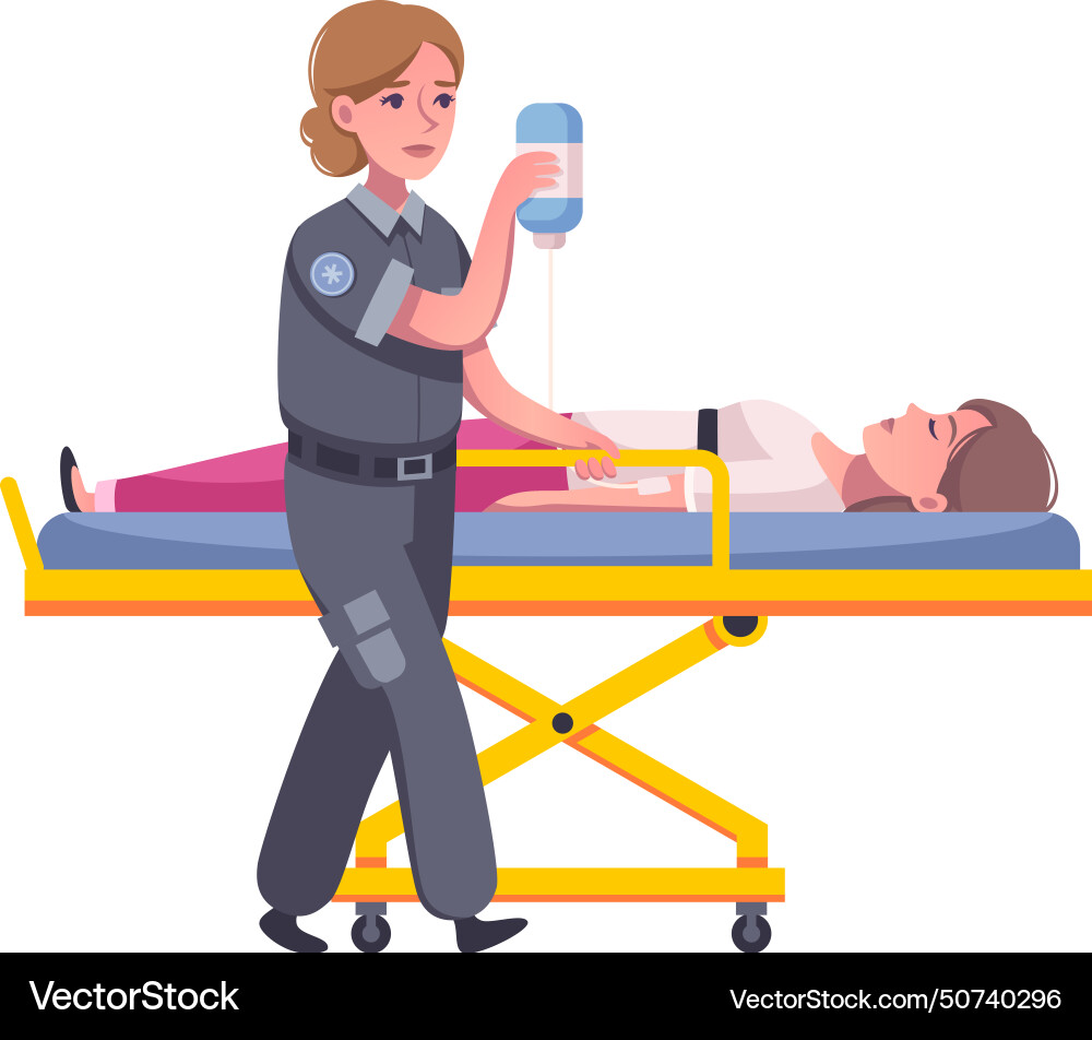 Ambulance cartoon icon Royalty Free Vector Image