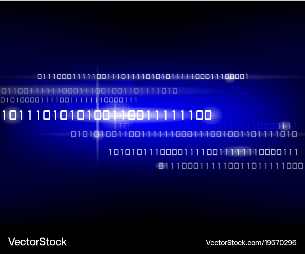 Binary code background Royalty Free Vector Image
