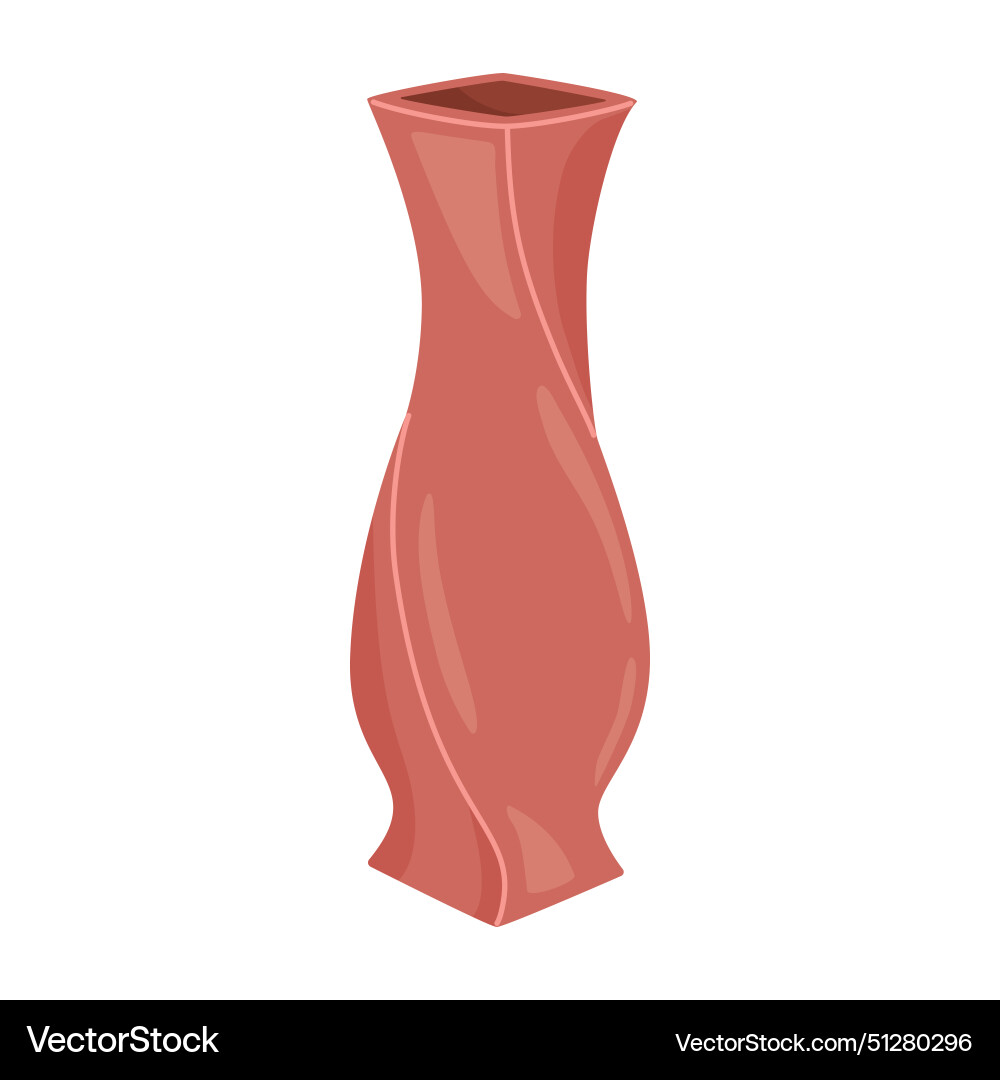 Colored ceramics vase antique floral Royalty Free Vector