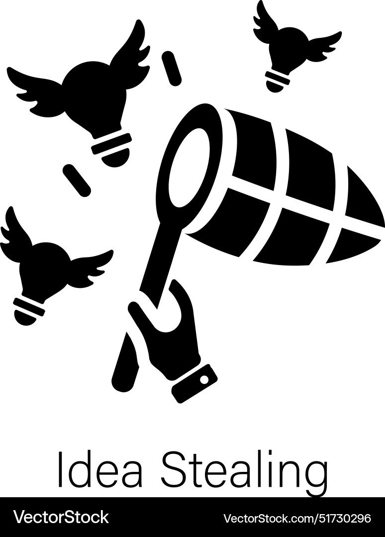 Idea stealing Royalty Free Vector Image - VectorStock