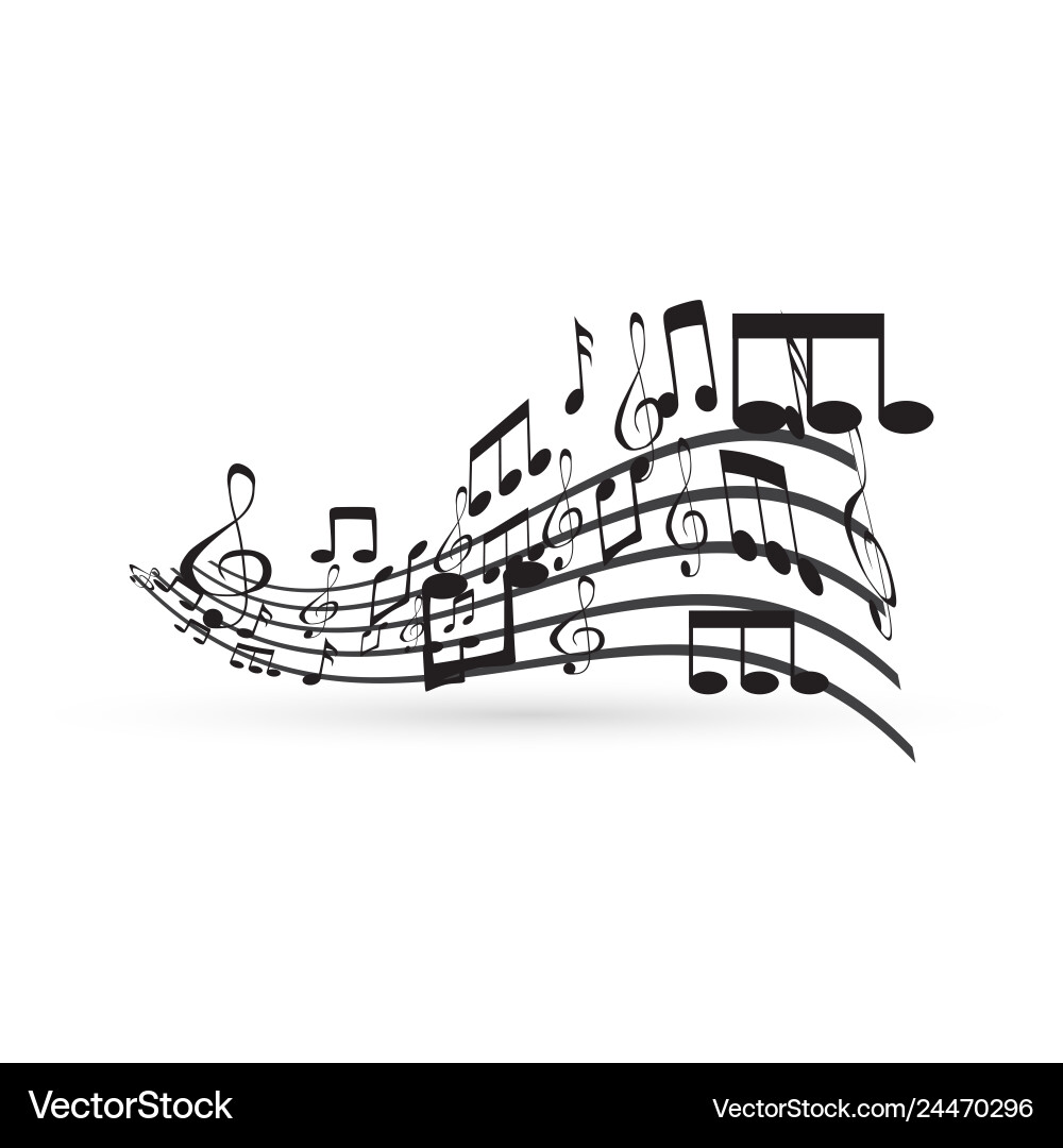 Musiknoten Designelement Lizenzfreies Vektorbild