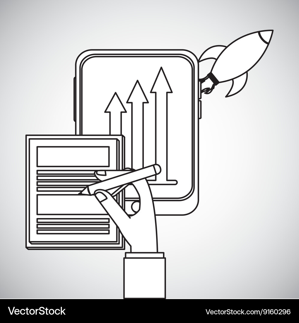 Profit design communication concept colorful Vector Image