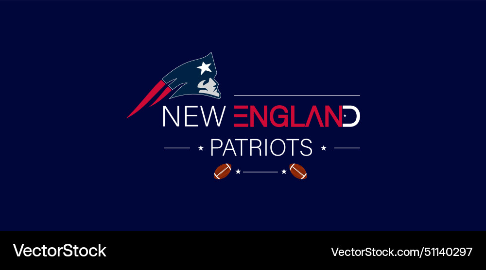 A visual tribute stunning design for new england Vector Image