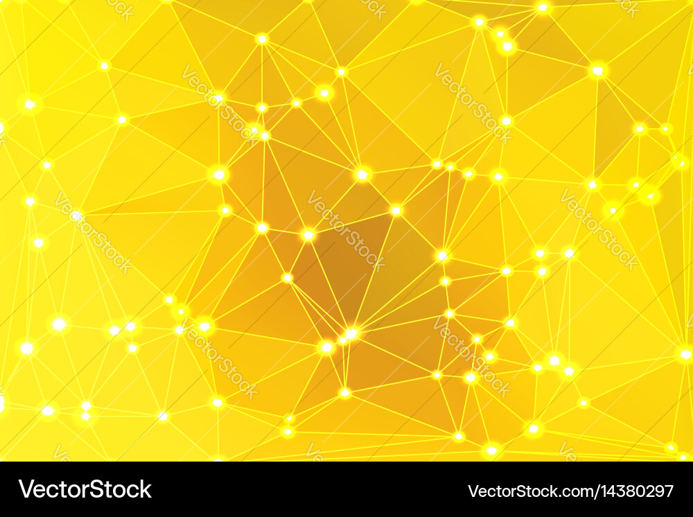 Bright golden yellow geometric background Vector Image