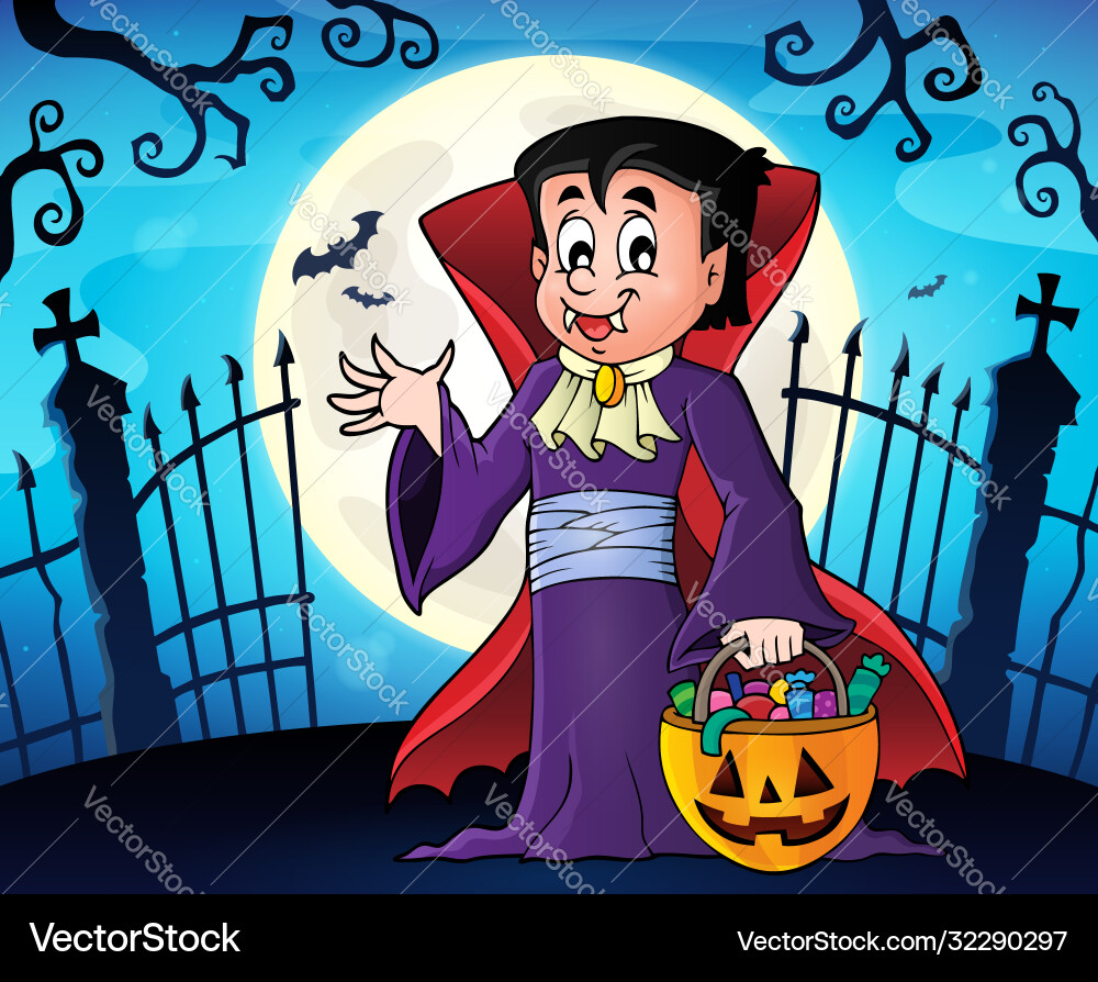 Halloween vampire topic image 1 Royalty Free Vector Image