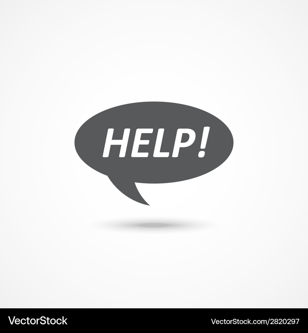 Help Sign Icon Royalty Free Vector Image - VectorStock