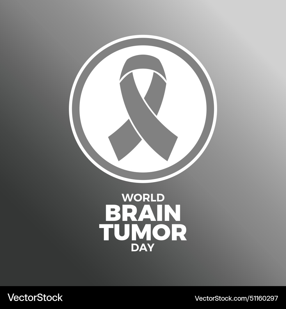 World brain tumor day poster Royalty Free Vector Image