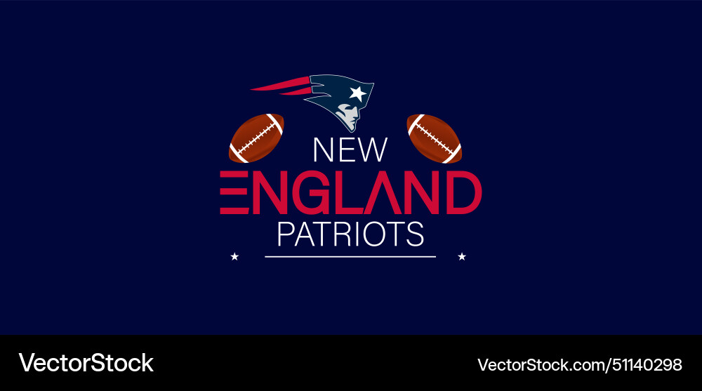 A visual tribute stunning design for new england Vector Image
