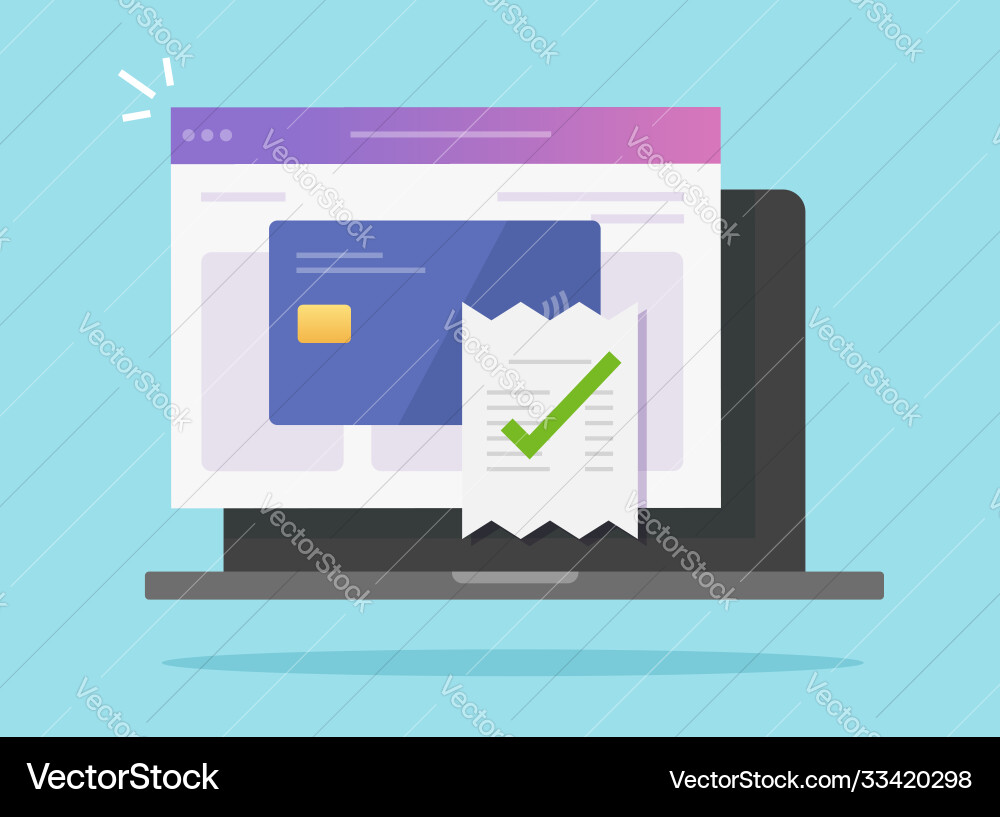 Approved Payment Confirmation Royalty Free Vector Image