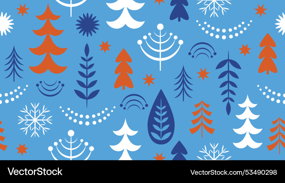 Christmas seamless pattern Royalty Free Vector Image