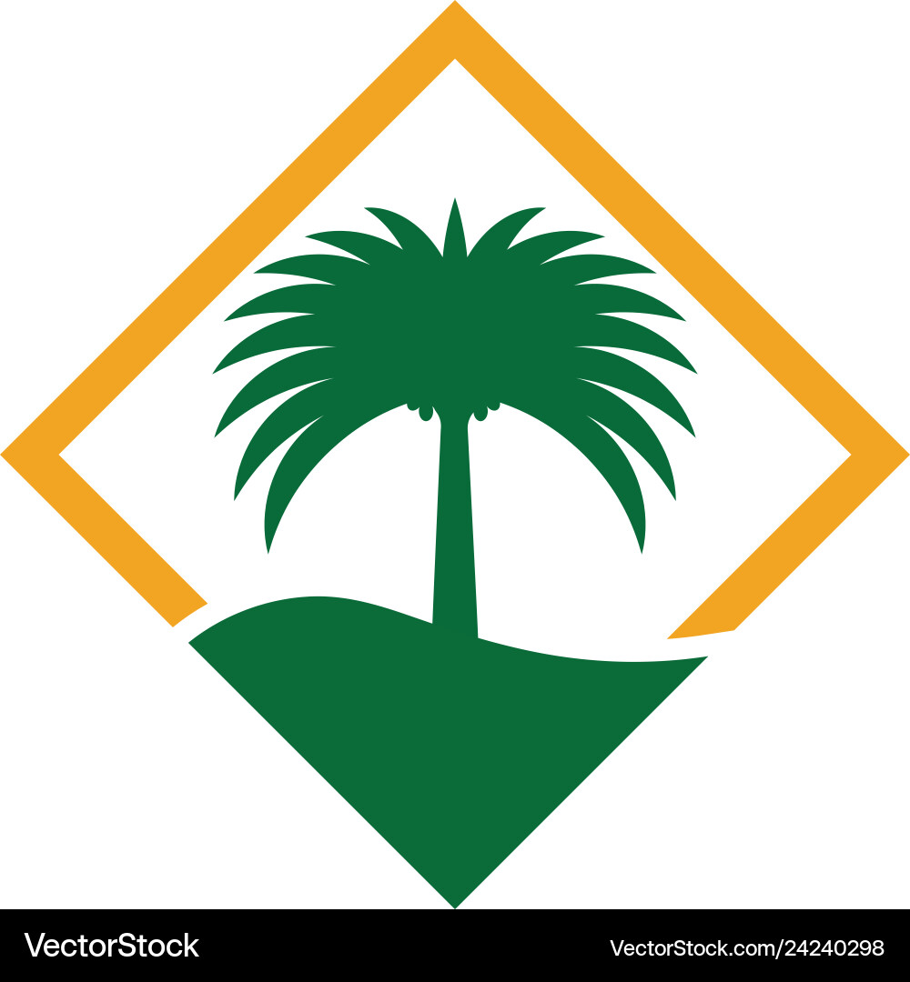 Date Palm Tree Icon Royalty Free Vector Image - VectorStock