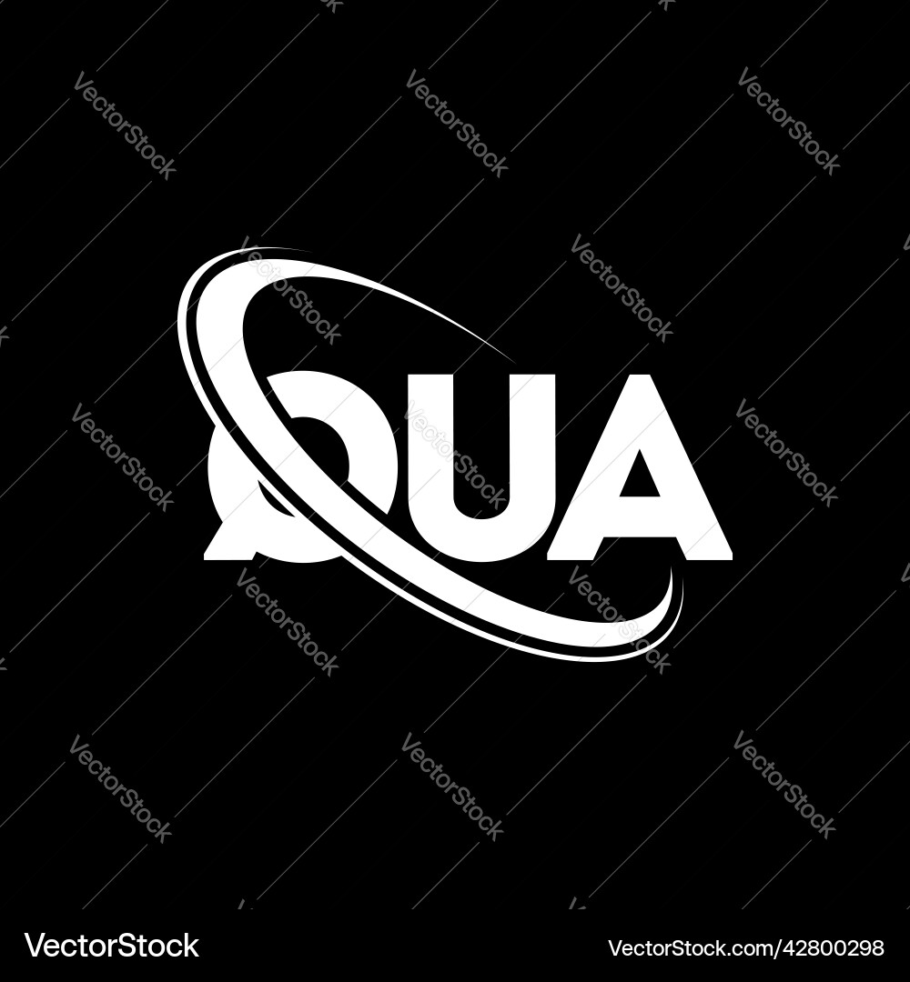 Qua logo letter design Royalty Free Vector Image
