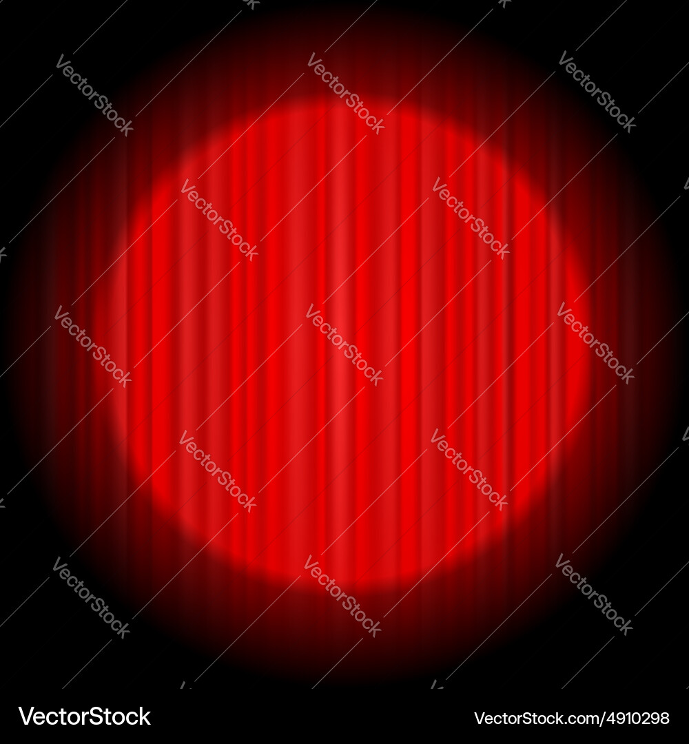Red curtain Royalty Free Vector Image - VectorStock