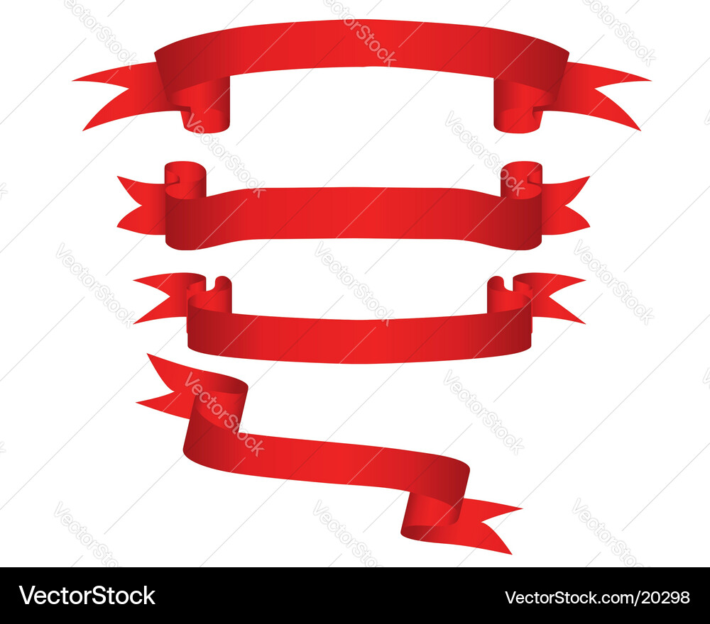 Ribbons Royalty Free Vector Image - VectorStock