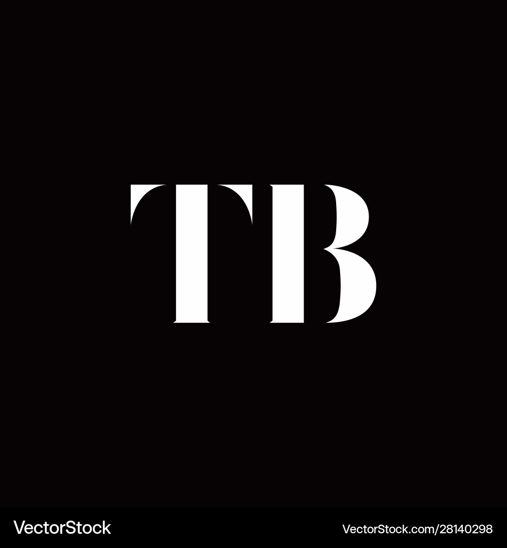Tb logo letter initial designs template Royalty Free Vector