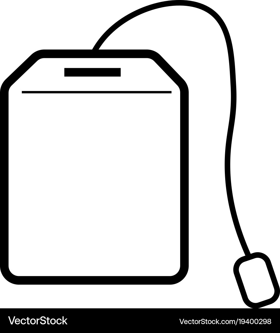 Tea bag icon Royalty Free Vector Image - VectorStock