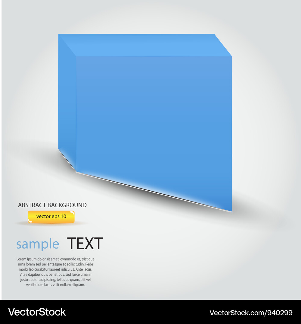 Business cube Royalty Free Vector Image - VectorStock