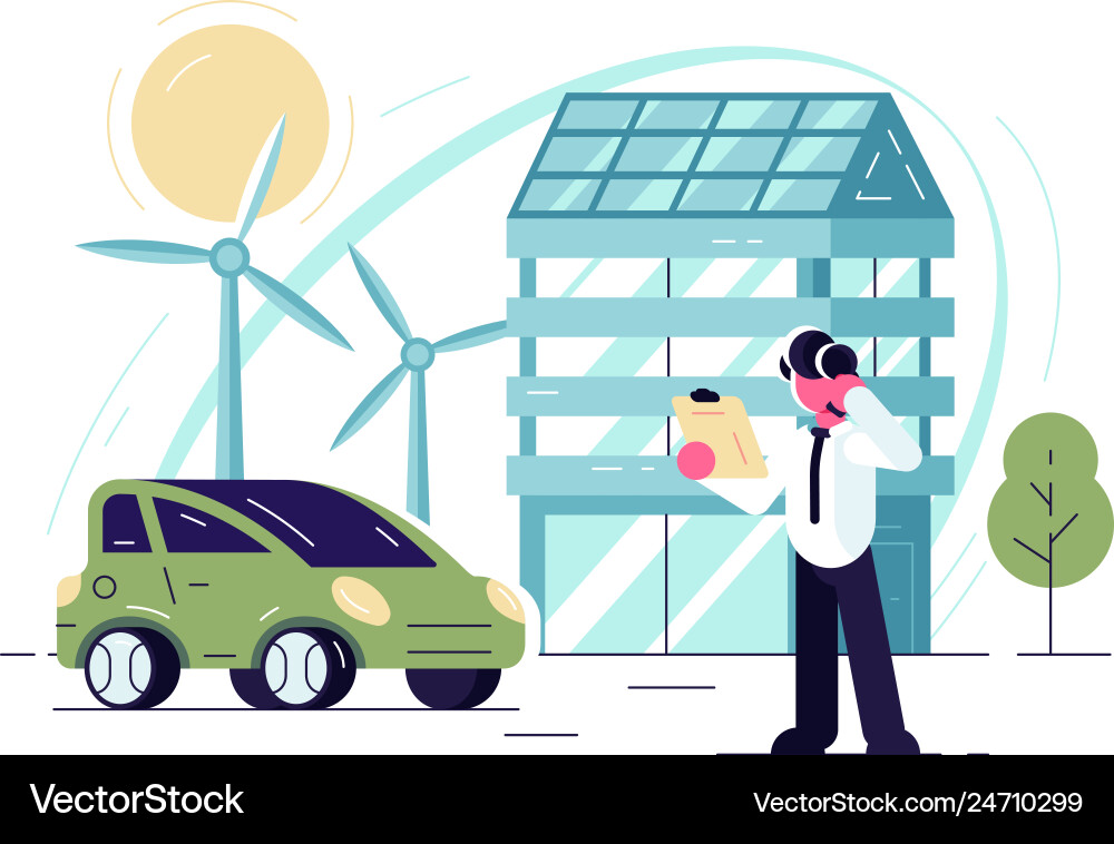 Green energy technologies Royalty Free Vector Image