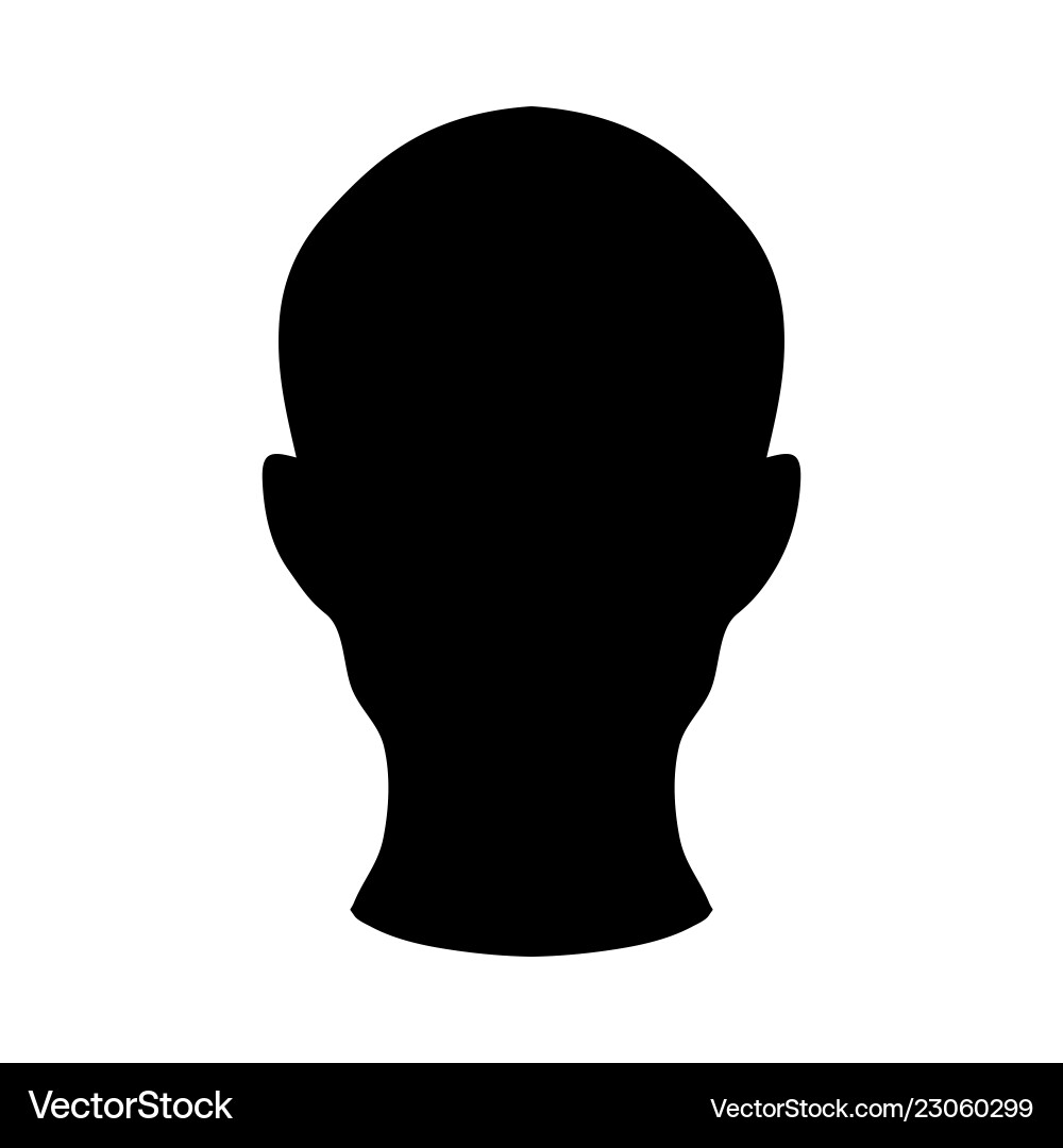 Head silhouette Royalty Free Vector Image - VectorStock