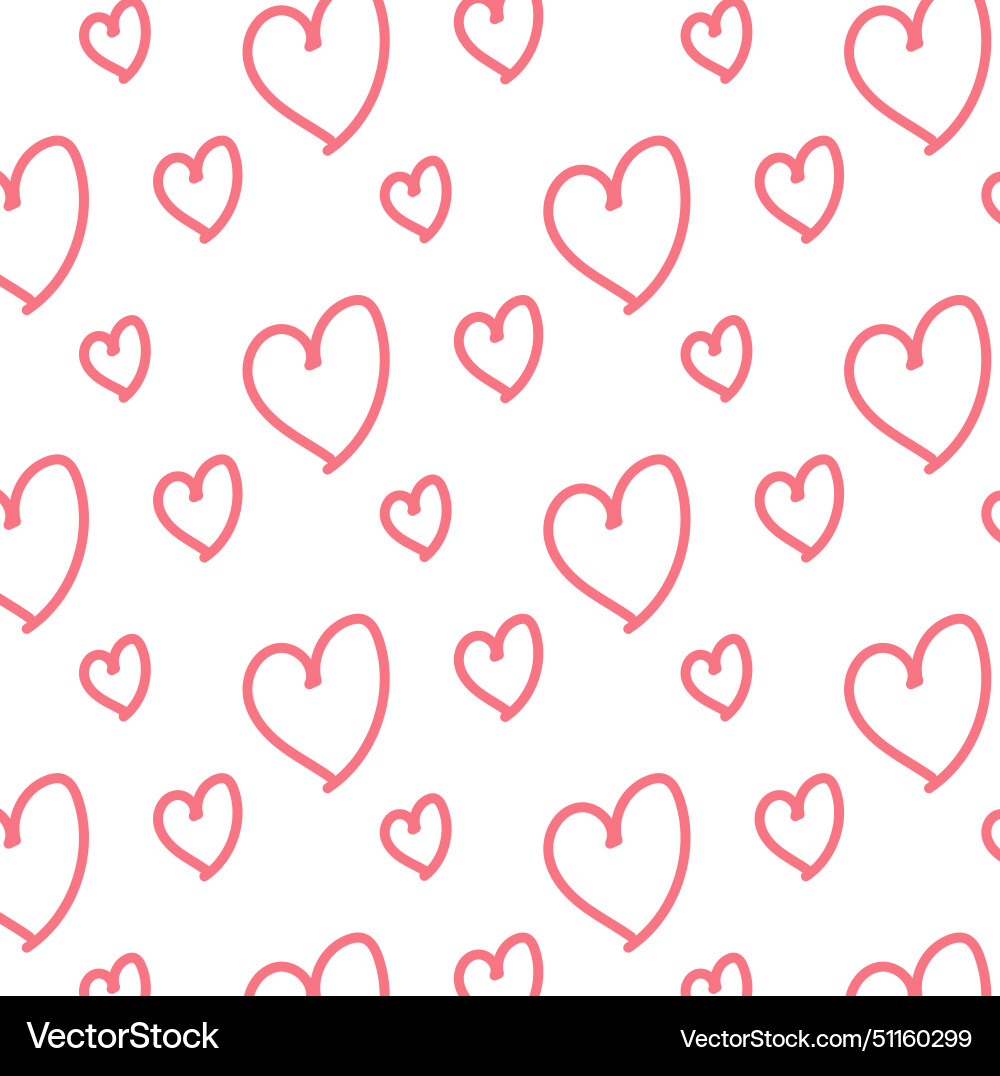 Hearts love pattern design Royalty Free Vector Image