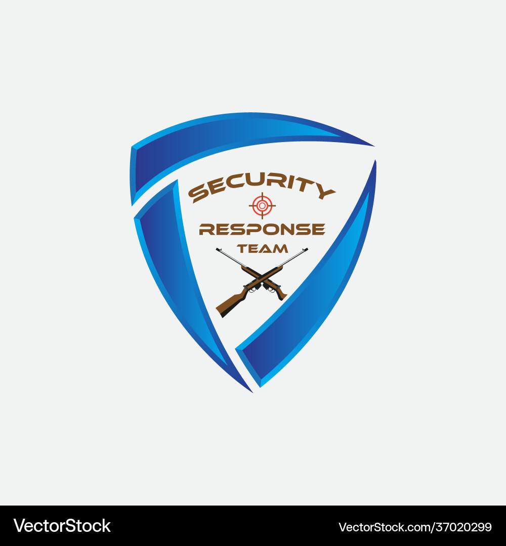 Security response team logo design template Vector Image
