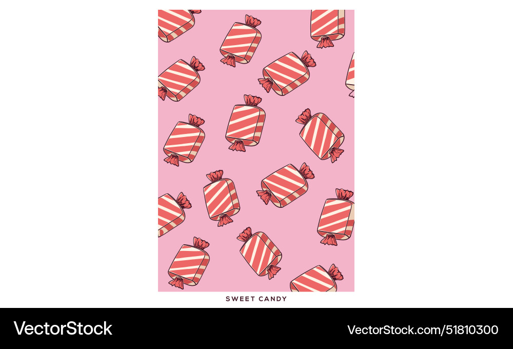 Candy print design for t shirt Royalty Free Vector Image