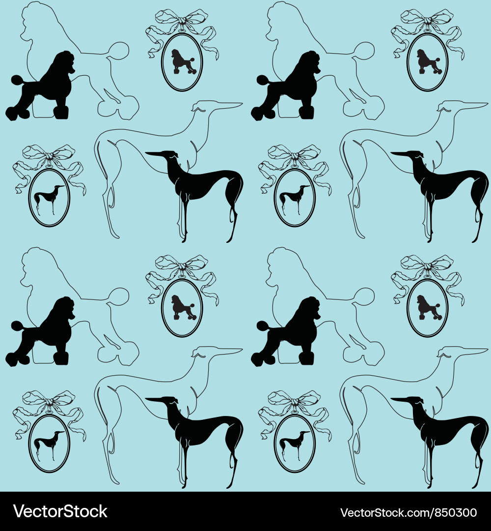 Dogs background Royalty Free Vector Image - VectorStock