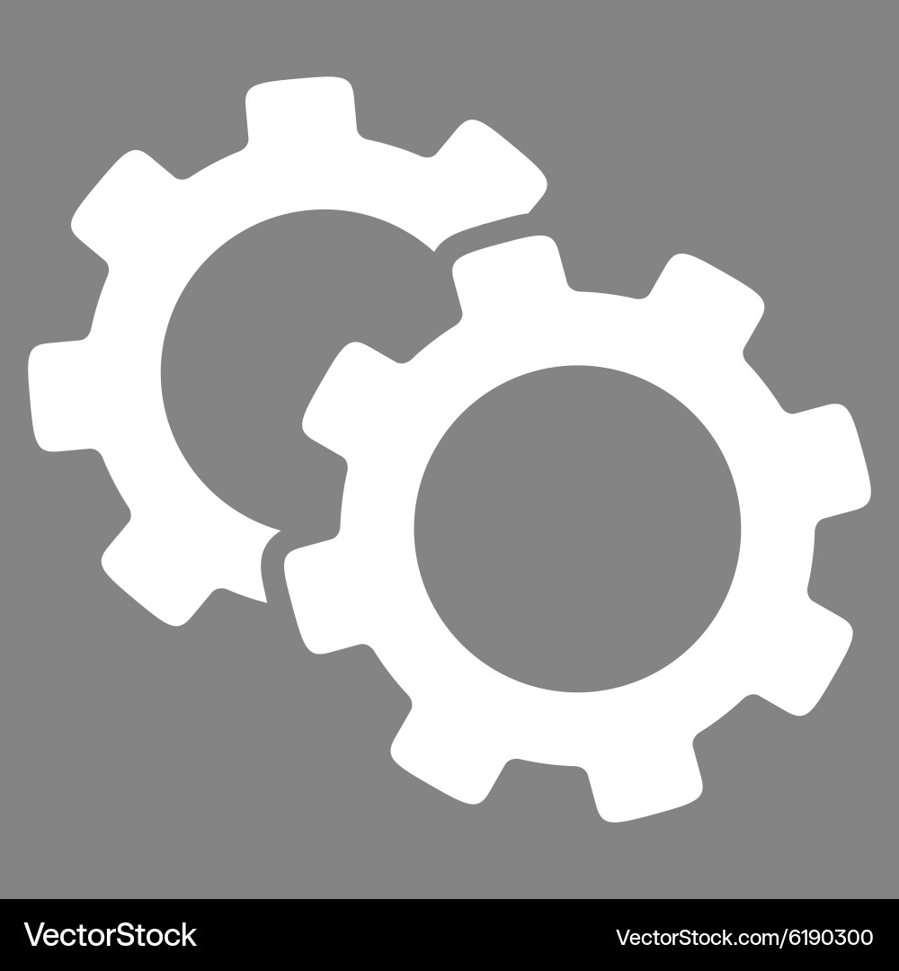 Gears icon Royalty Free Vector Image - VectorStock