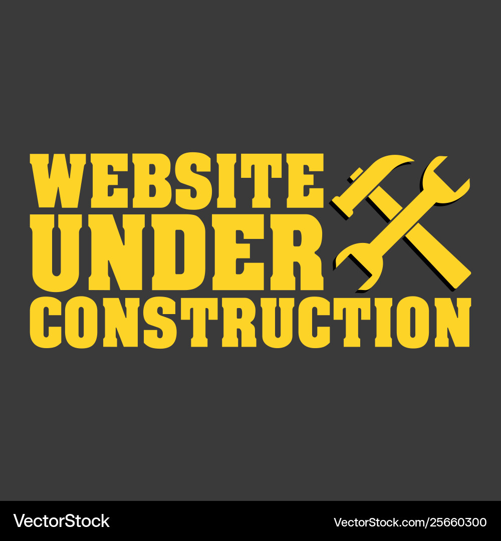Graphic under construction Royalty Free Vector Image