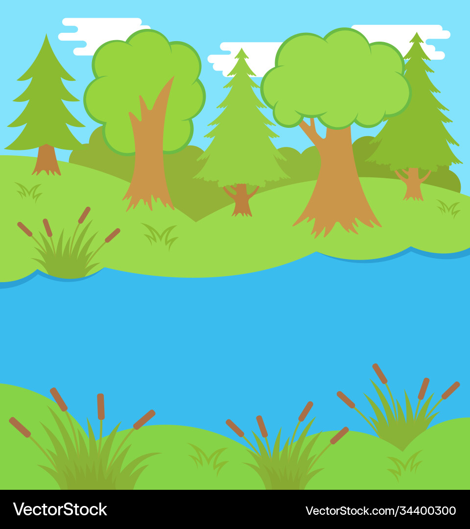 Landscape forest Royalty Free Vector Image - VectorStock