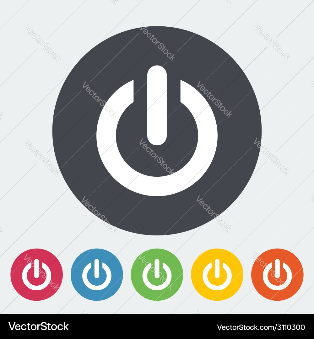 Start Icon - Circular Button Royalty Free Vector Image