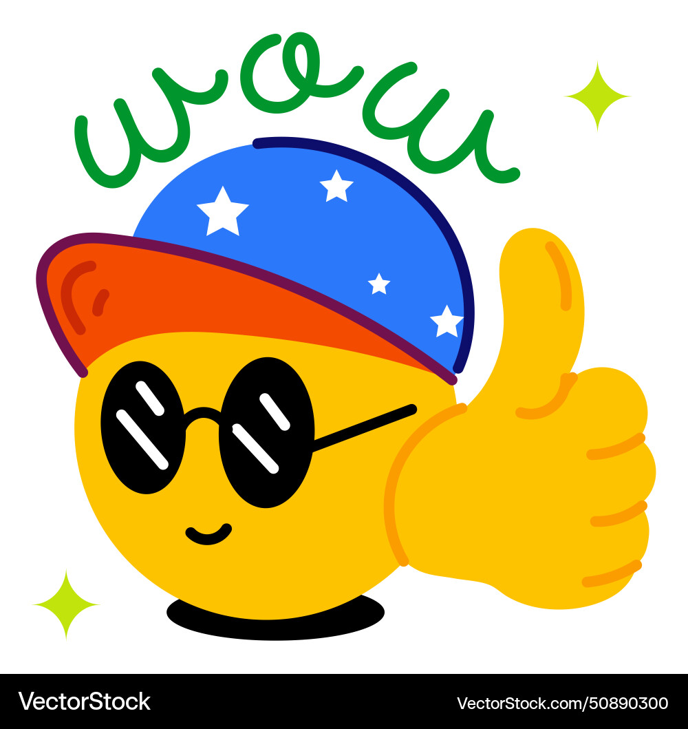 Wow emoji Royalty Free Vector Image - VectorStock