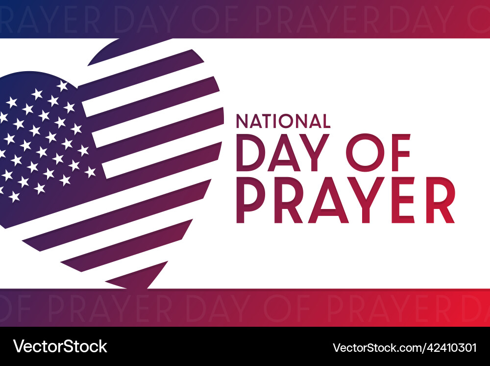 National day of prayer Royalty Free Vector Image