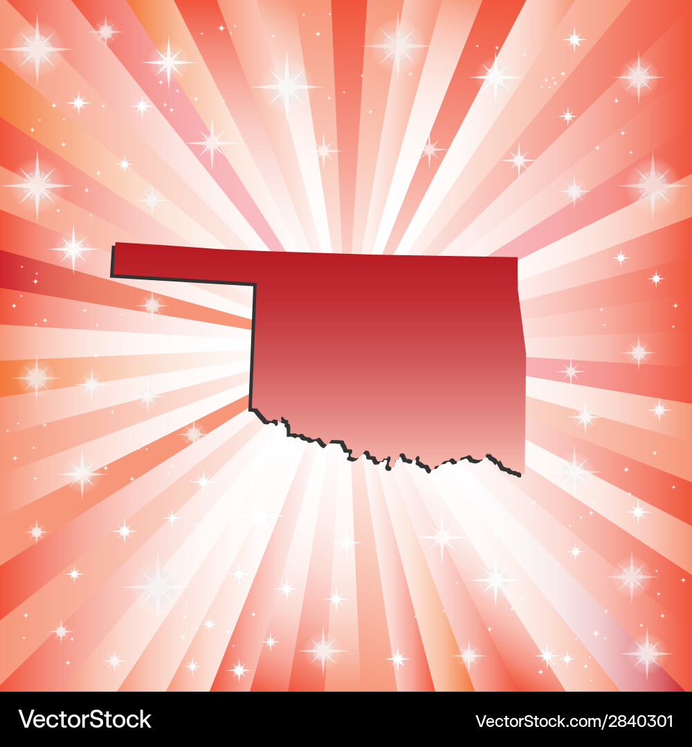 Red oklahoma Royalty Free Vector Image - VectorStock
