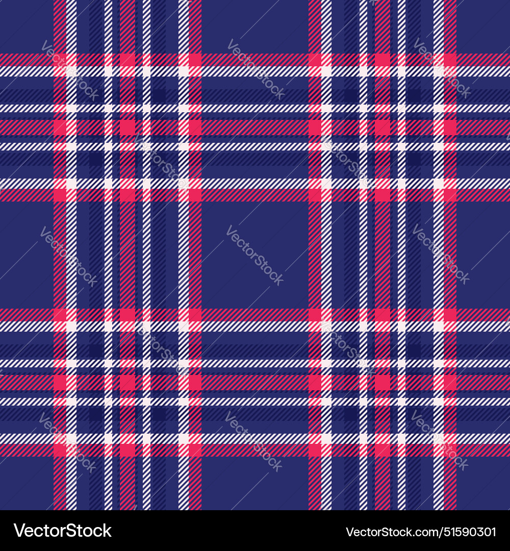 Textile design of textured plaid checkered fabric Vector Image