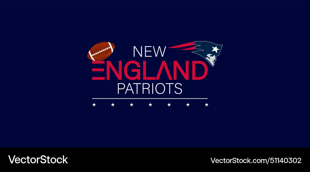 A visual tribute stunning design for new england Vector Image