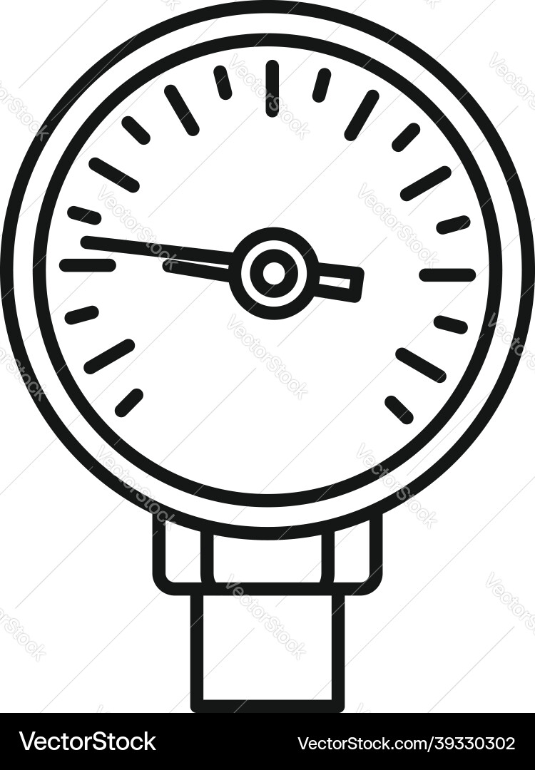 Bar manometer icon outline control device Vector Image