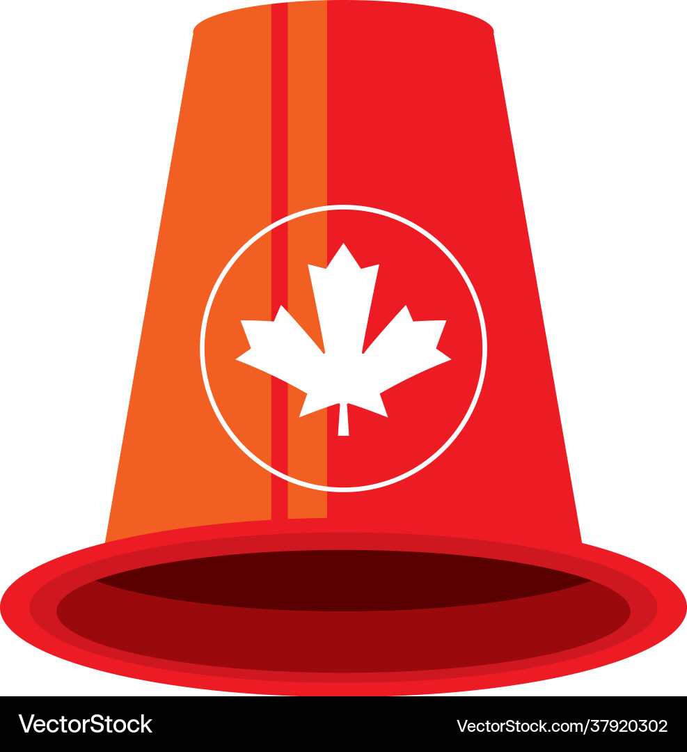 Canadian top hat Royalty Free Vector Image - VectorStock