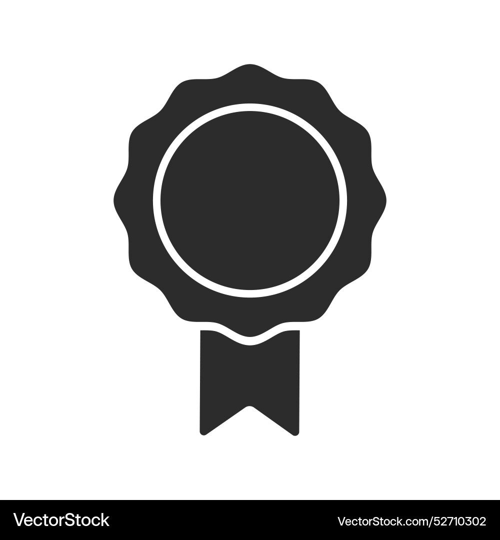 Certificate badge award icon premium quality Vector Image