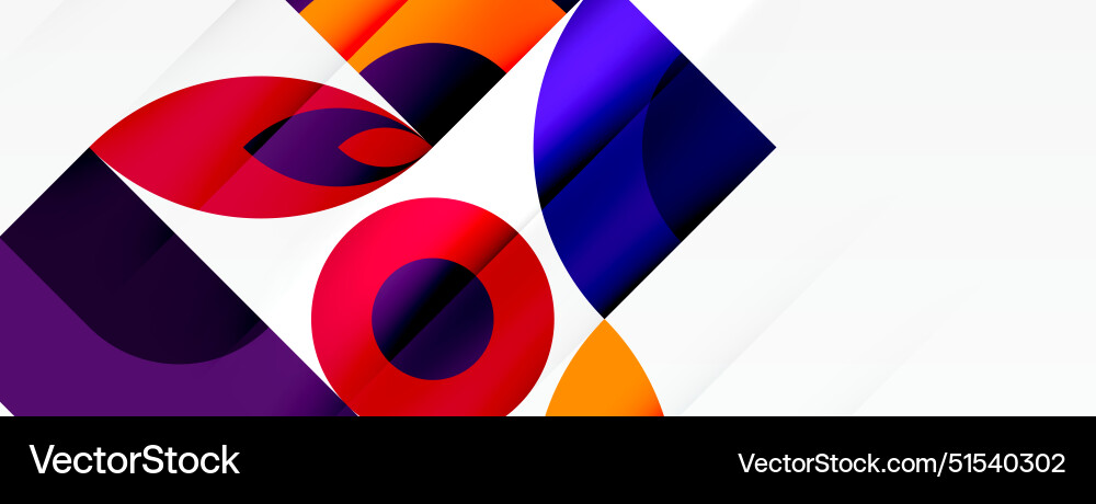 Circles and petals geometric beautiful abstract Vector Image