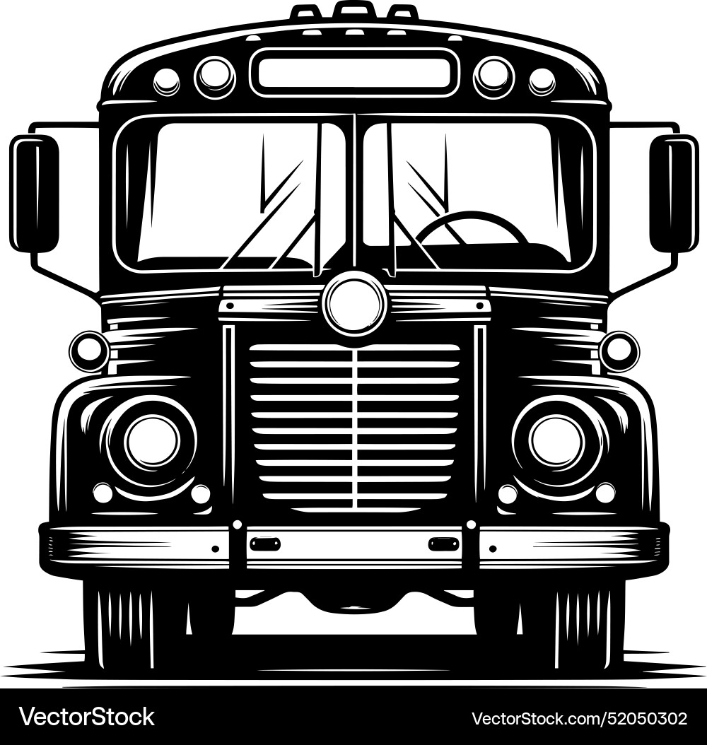 City bus silhouette flat isolated on a white Vector Image