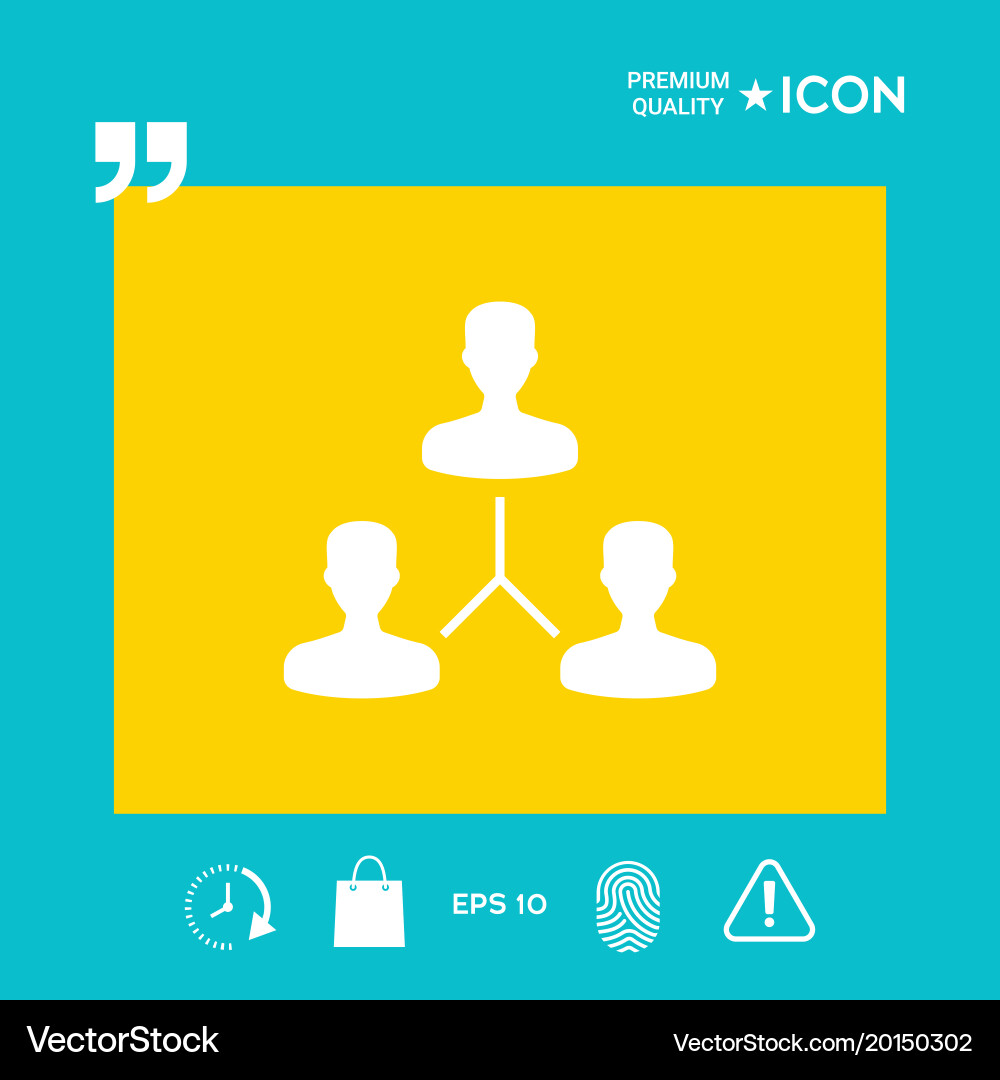 Human connection symbol Royalty Free Vector Image