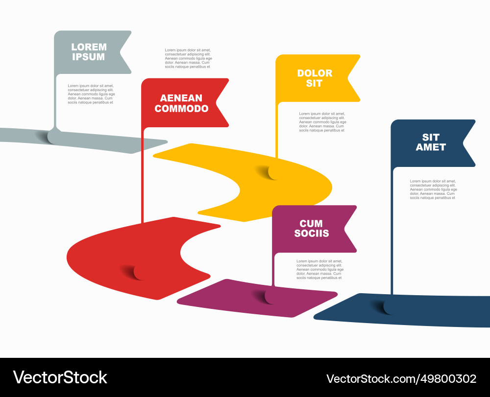 Infographic design template with place Royalty Free Vector