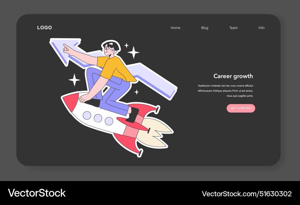 New business launching web banner or landing page Vector Image