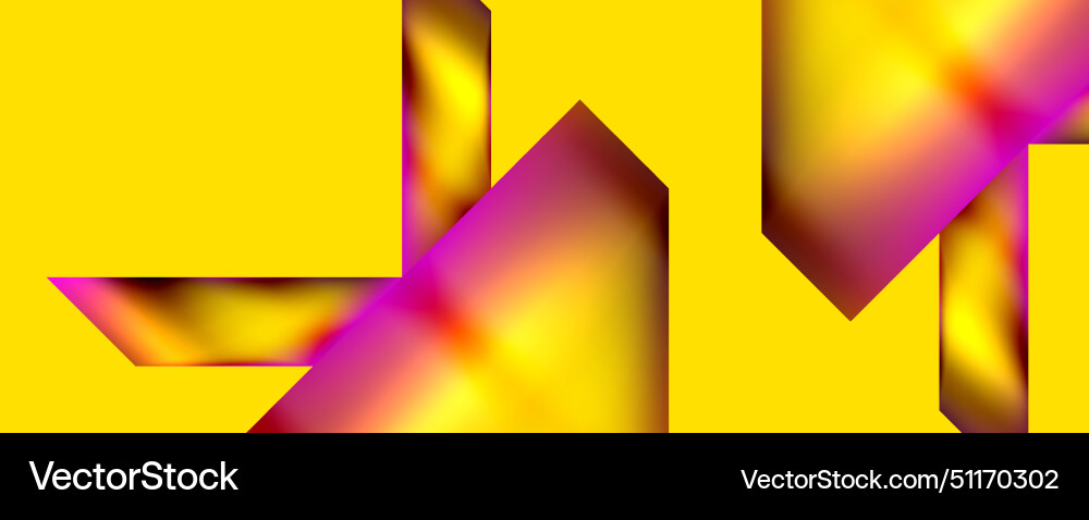 Symmetric geometric shapes in purple and yellow Vector Image Symmetric geometric shapes in purple and yellow Vector Image