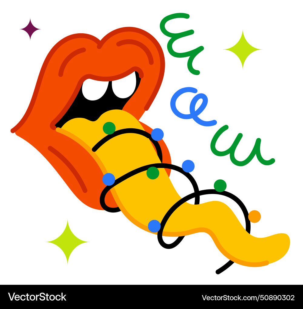 Tongue out Royalty Free Vector Image - VectorStock