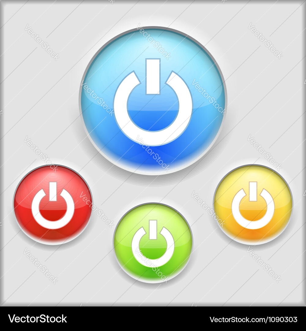 Power button Royalty Free Vector Image - VectorStock