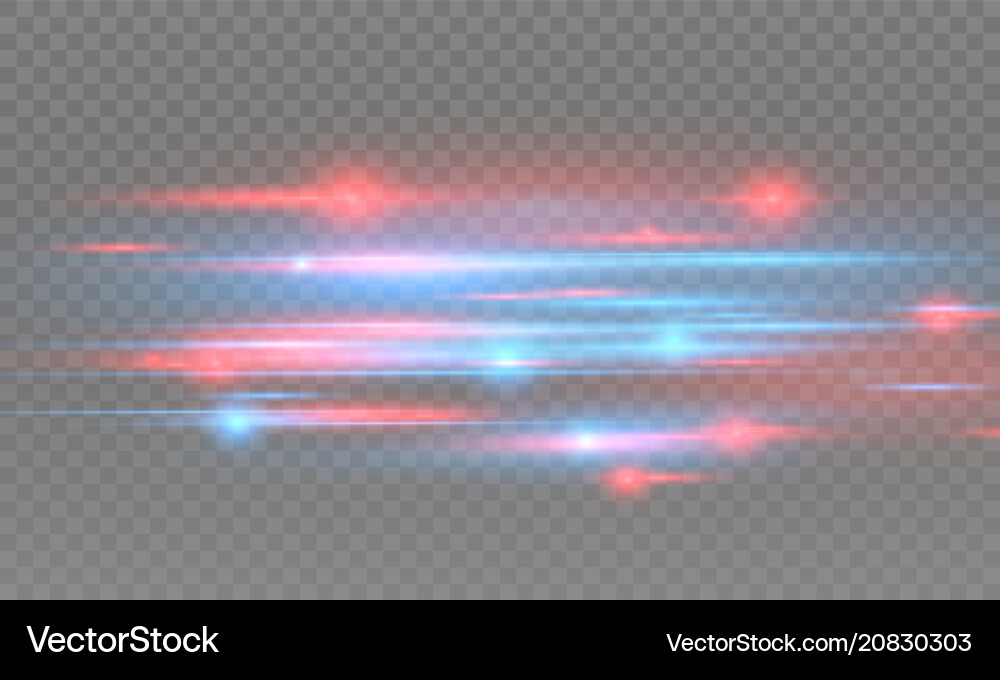 Red and blue special effect luminous Royalty Free Vector