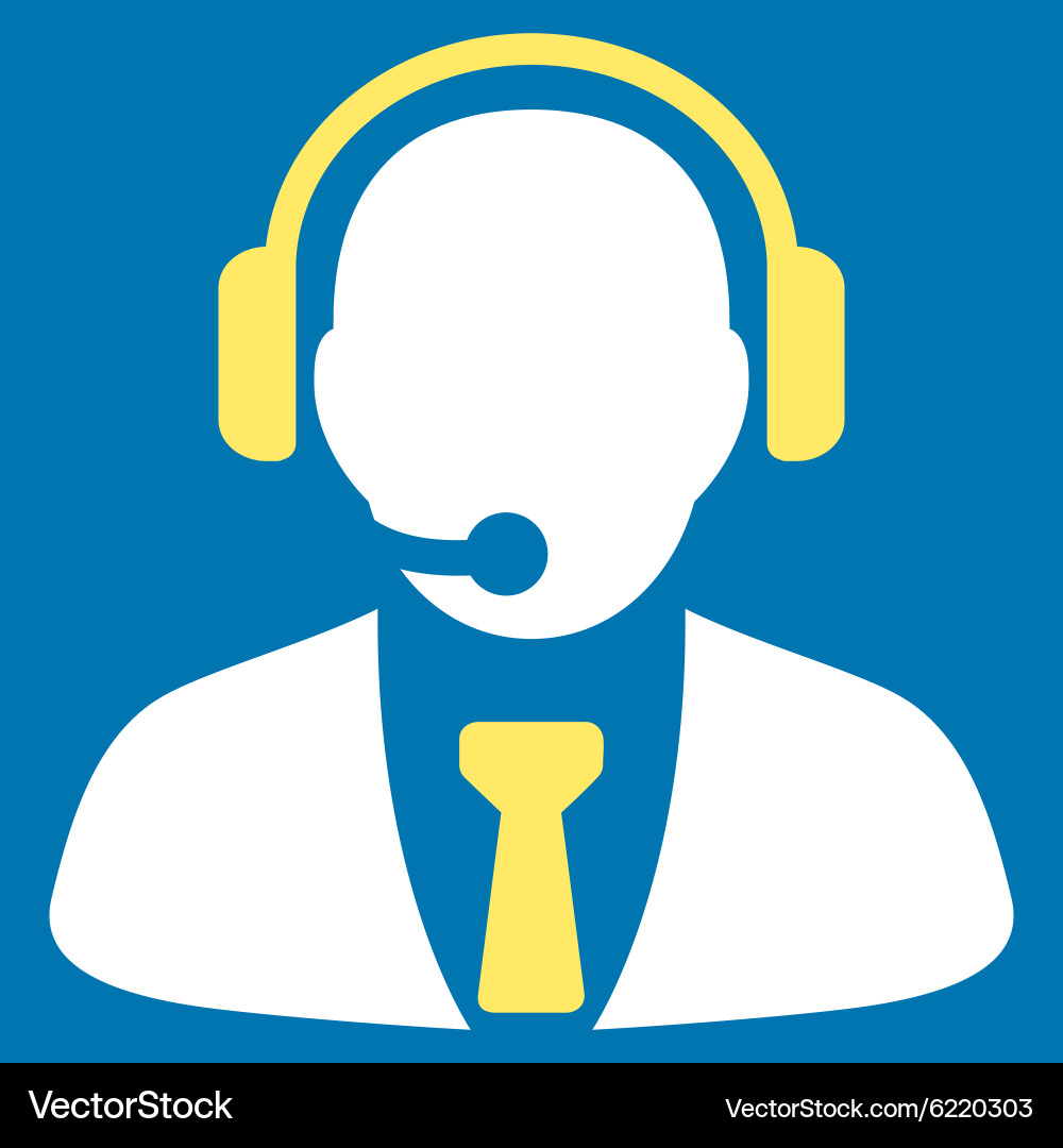 Unterstützung Manager-Symbol Lizenzfreies Vektorbild