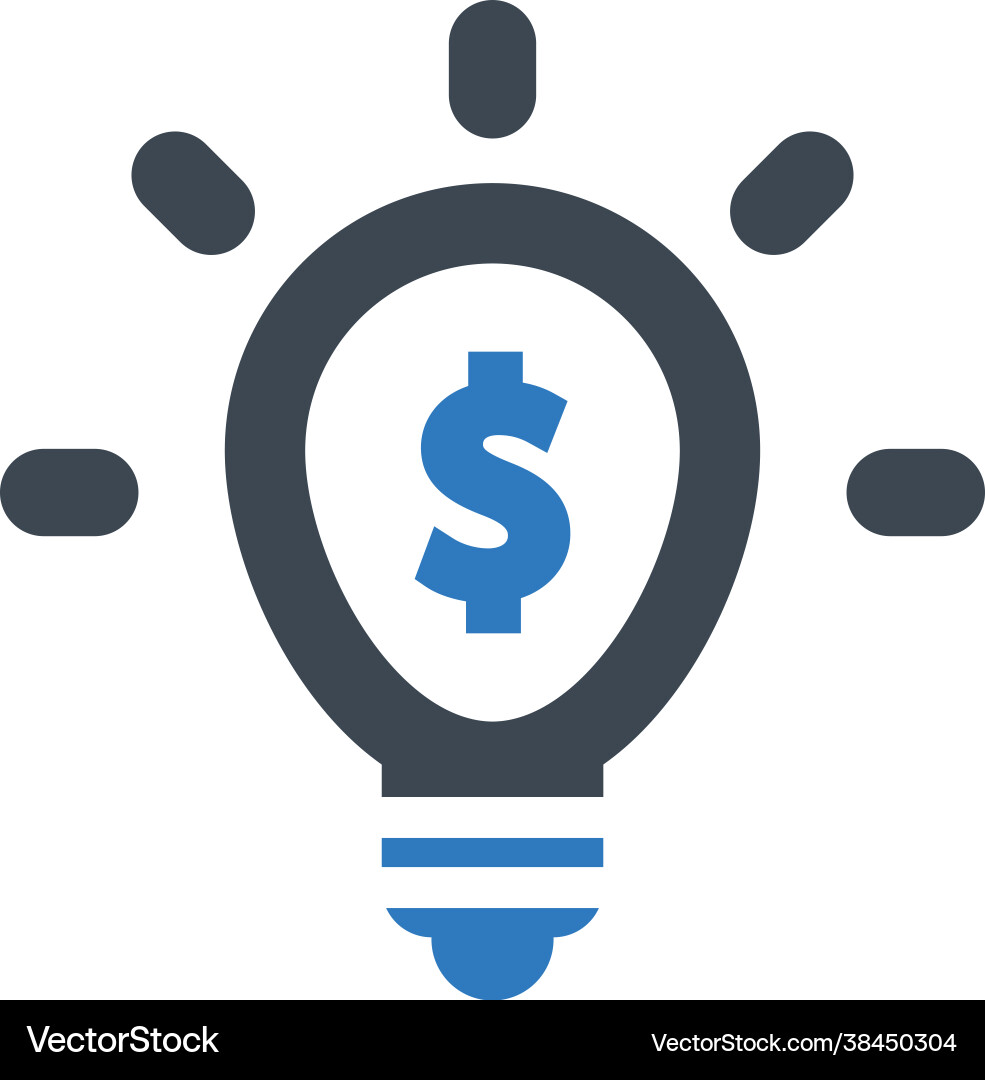 Business budget icon Royalty Free Vector Image